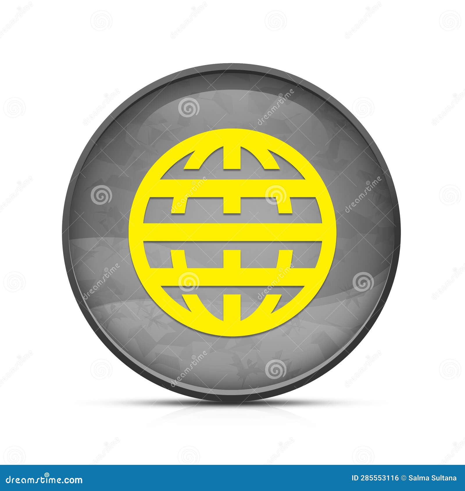 Website Icon on Classy Splash Black Round Button Illustration Stock ...