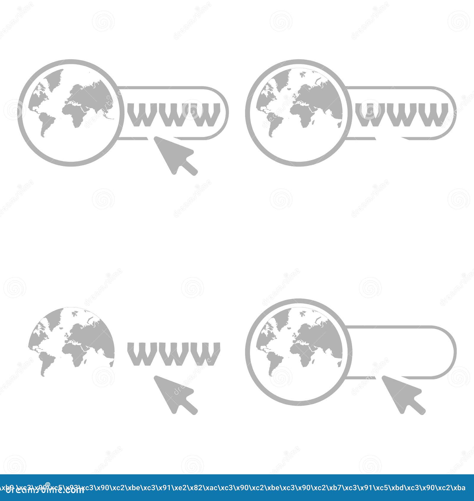 Website Icon, Pointing Arrow, Click on Website, Vector Illustration ...