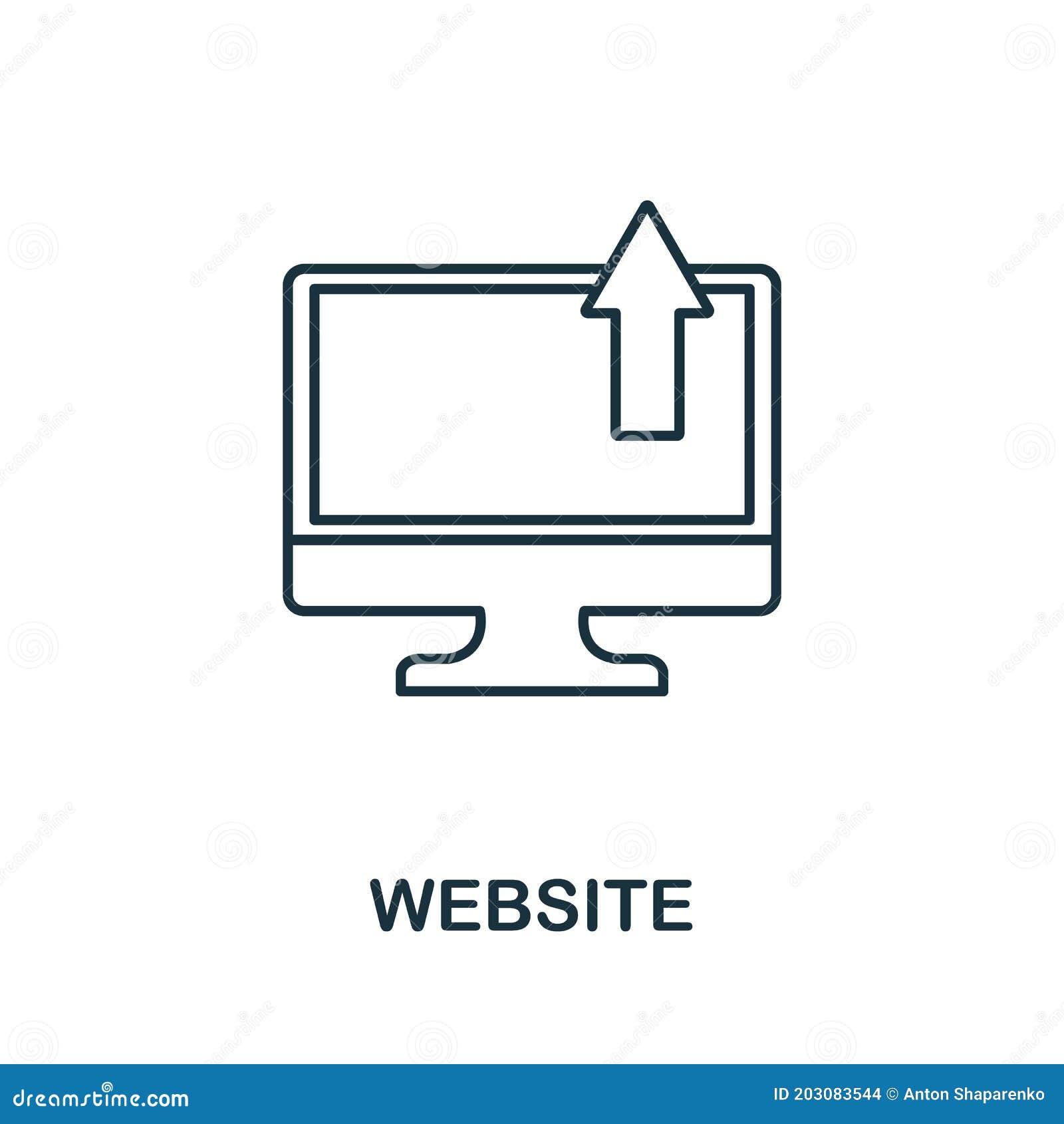 Website Icon. Simple Line Element from Affiliate Marketing Collection ...