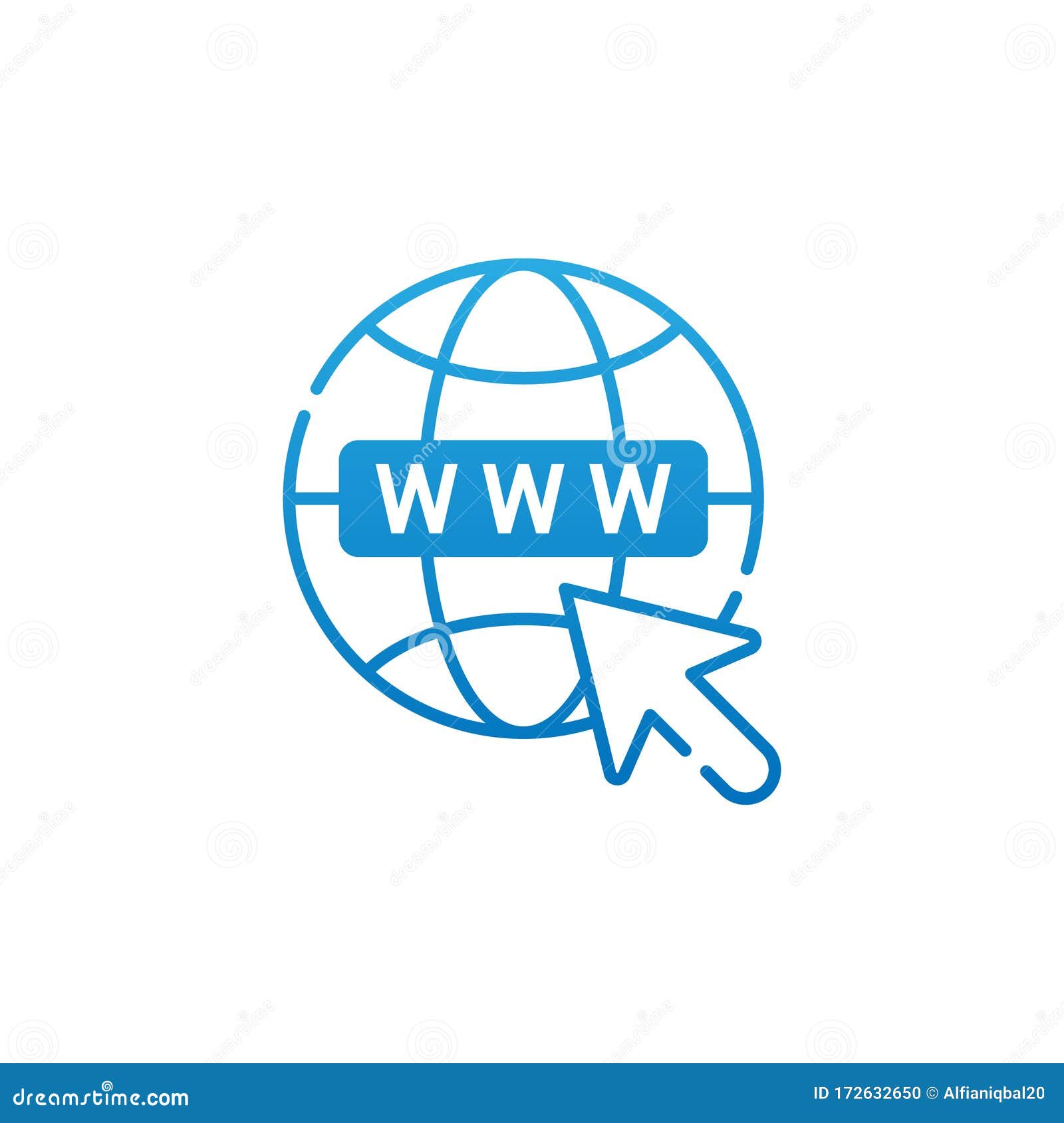 Website Icon Vector Design Illustration. Website WWW Icon Stock Vector ...