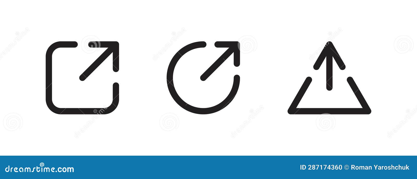 Website Icons. Icons with Arrows. Functional Icons for Interfaces Stock ...