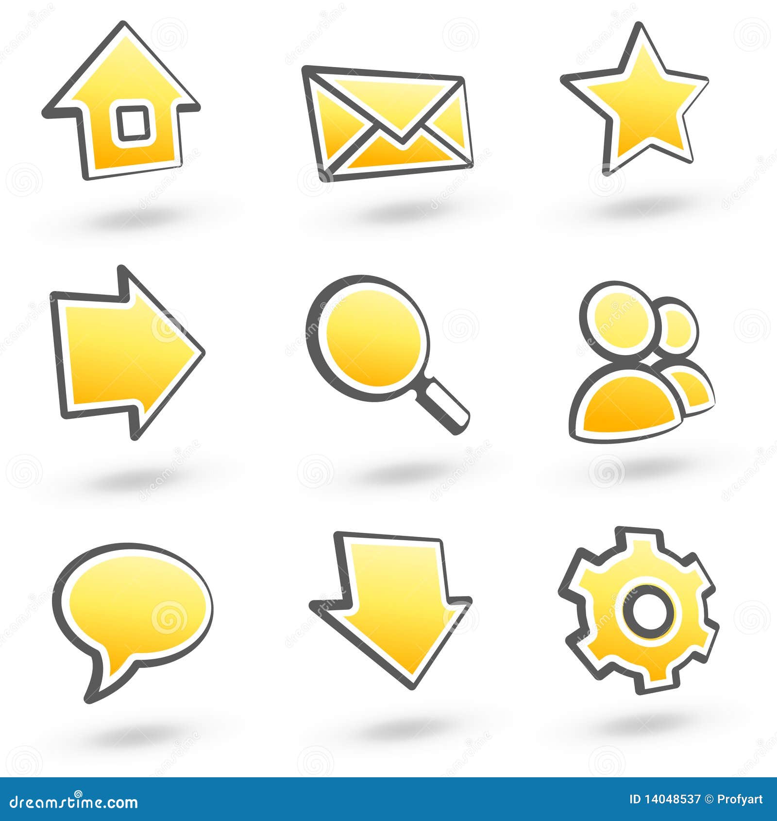 Website Icons Set 01: Orange Stock Vector - Illustration of logout ...