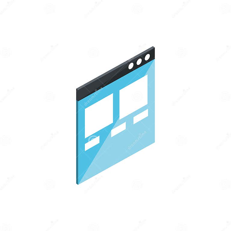Website Information Content Digital Technology Isometric Stock Vector ...