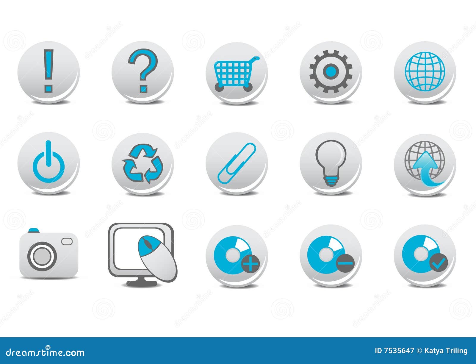 Website and Internet Buttons Stock Vector - Illustration of keypad ...