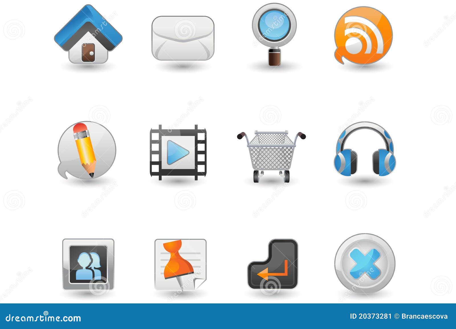 Website and Internet Icon Set Stock Vector - Illustration of device ...