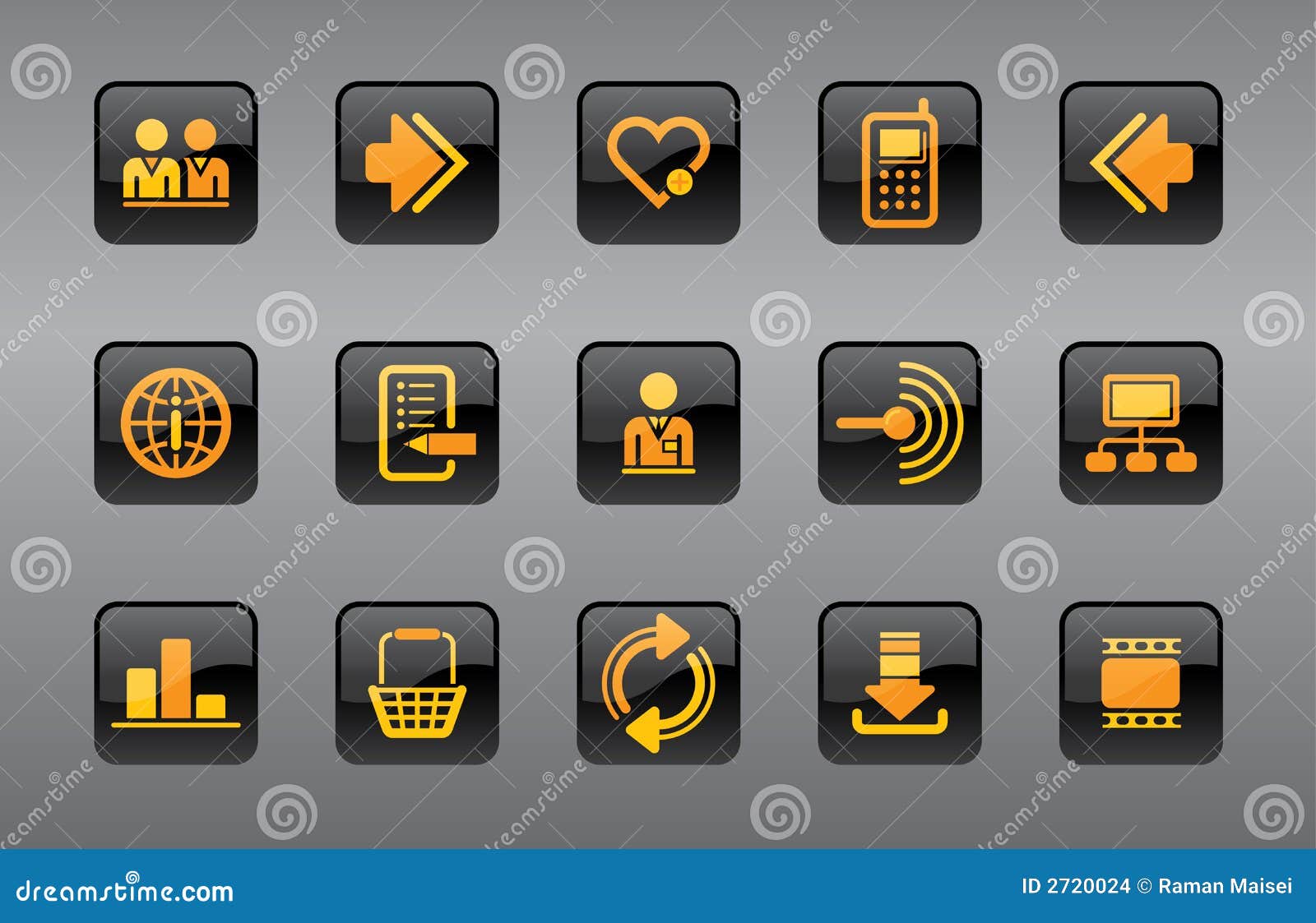 Website & Internet Icons Stock Vector - Illustration of house, page ...