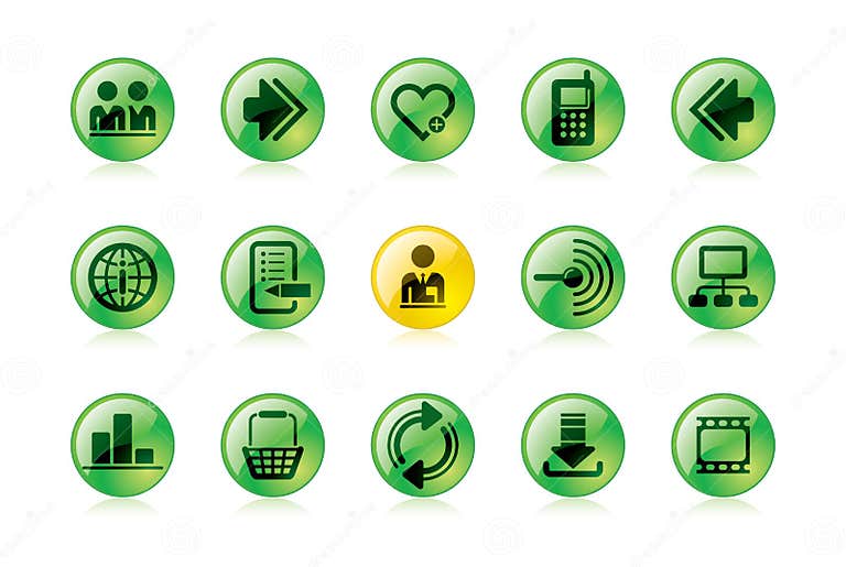 Website and internet icons stock vector. Illustration of button - 2724330