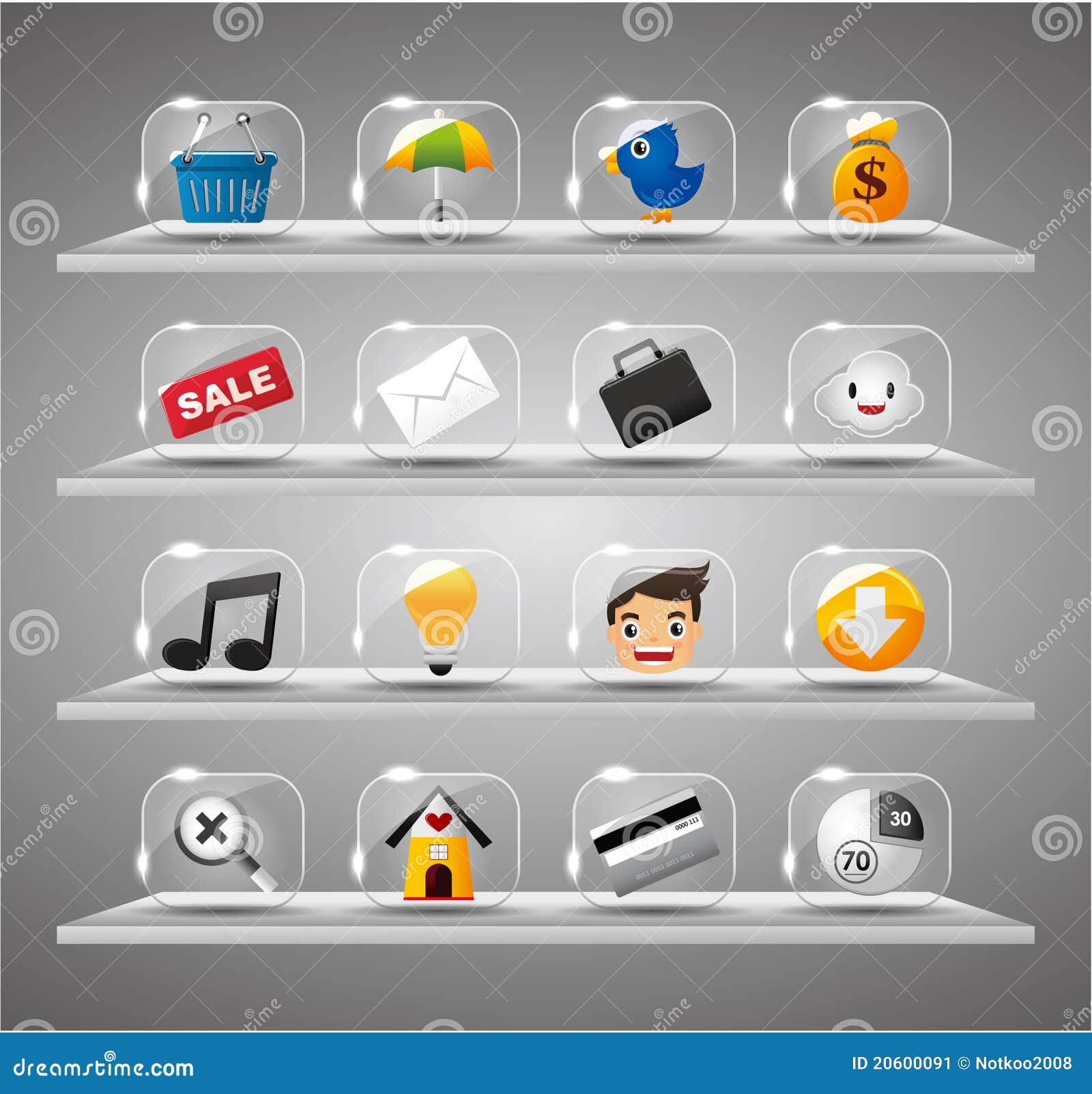 Website Internet Icons ,Transparent Glass Button Stock Vector ...
