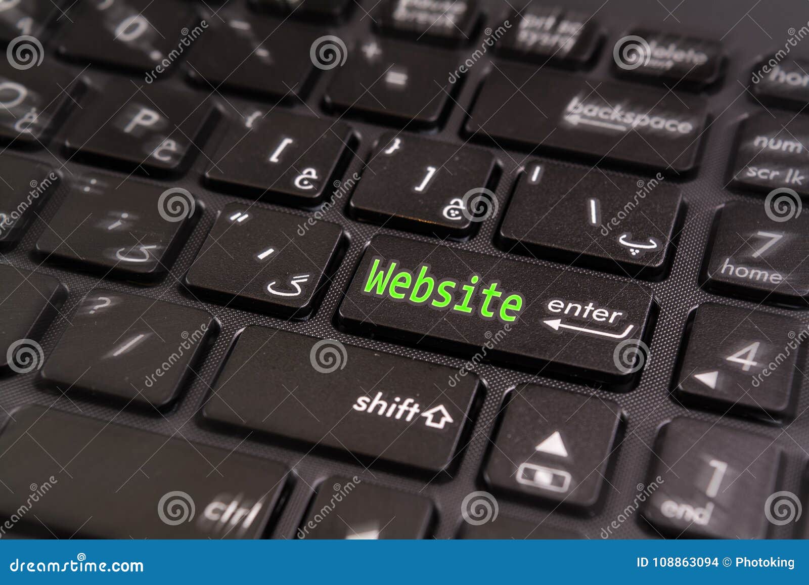 Website keyboard button stock photo. Image of online - 108863094