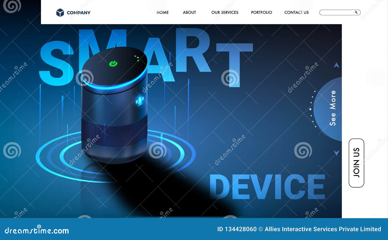 Hero Shot With Futuristic Gadget Smart Tablet. Royalty-Free Stock Image ...