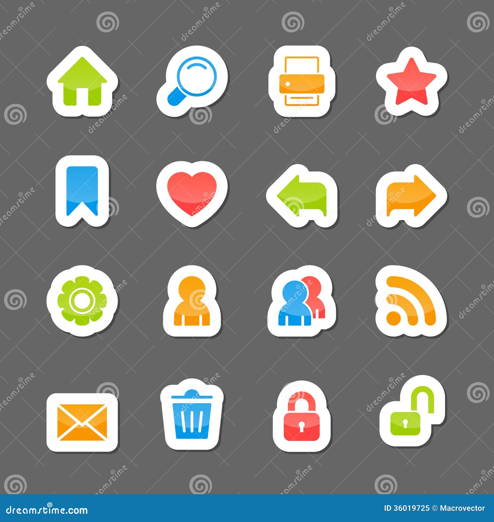 Website Layout Interface Elements on Cartoon Stock Vector ...