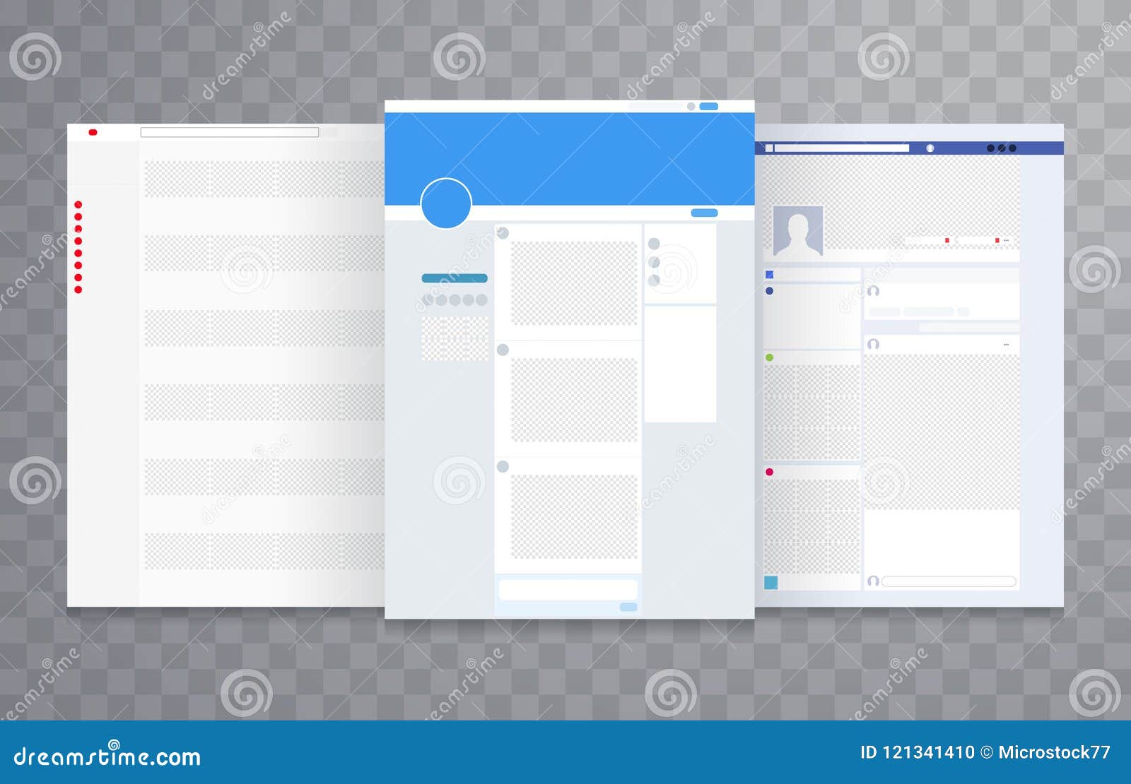 Website Layout Template Vector Stock Vector - Illustration of browser ...