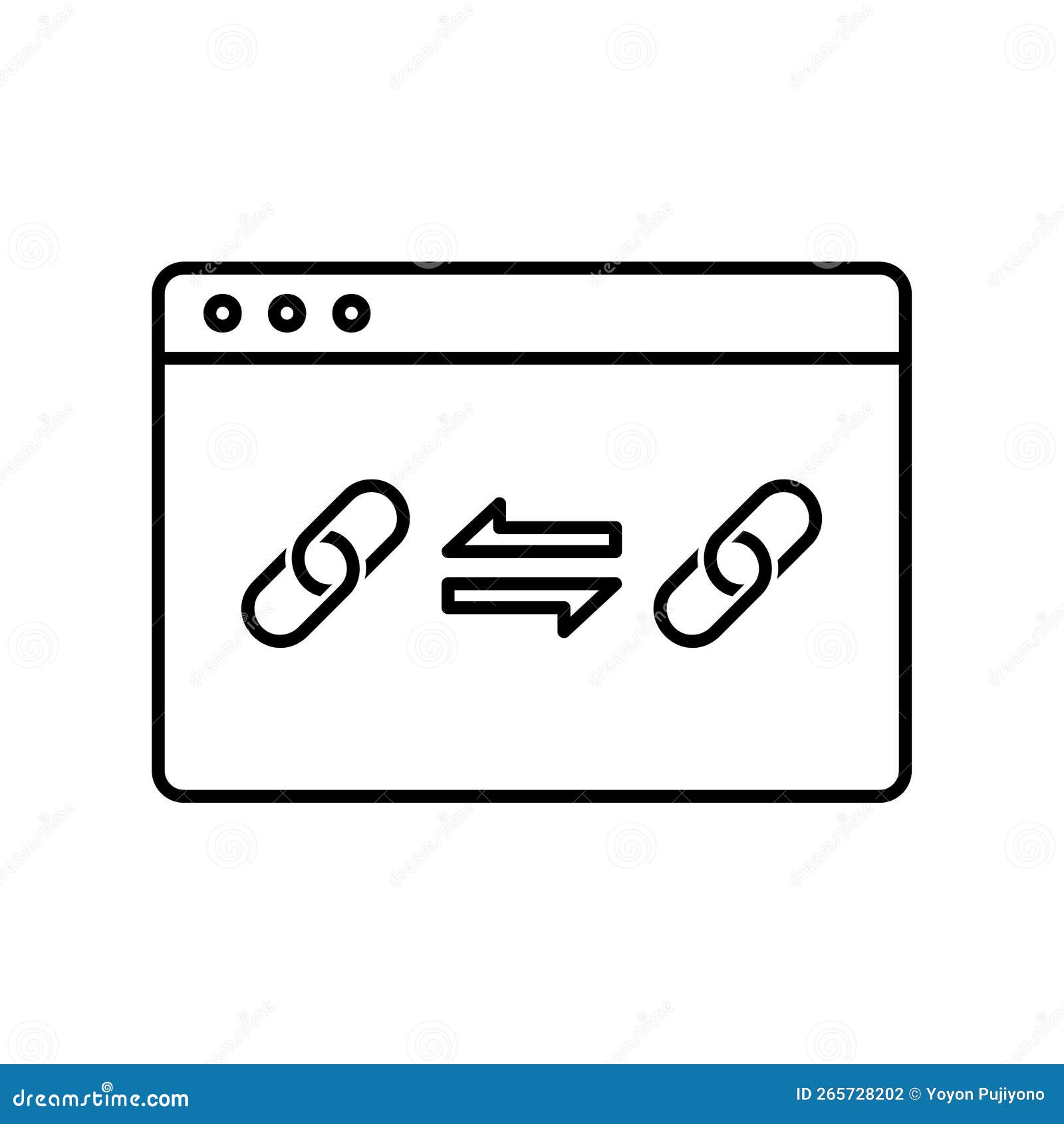 Website Link Filled Outline Icon Vector Illustration | CartoonDealer ...