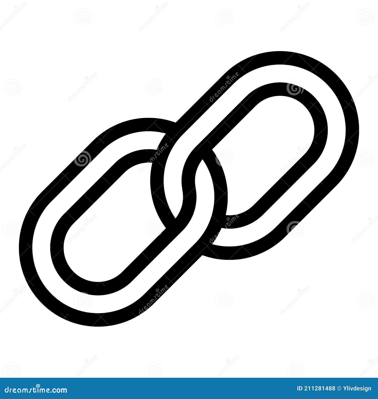 Website Link Filled Outline Icon Vector Illustration | CartoonDealer ...