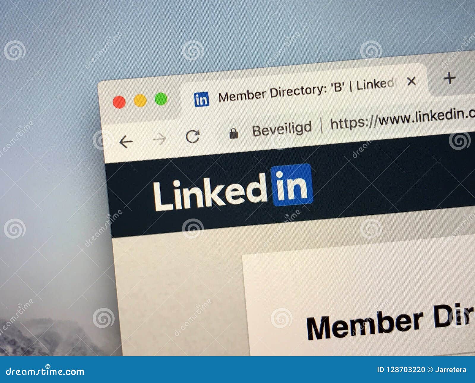 Website of Linkedin editorial image. Image of internet - 128703220
