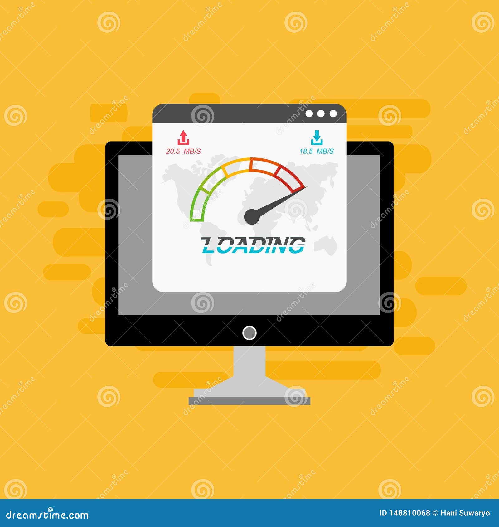 Website Loading Speed, Server Speed, Page Speed Test Flat Design Vector ... Website Loading Speed, Server Speed, Page Speed Test Flat Design Vector ...