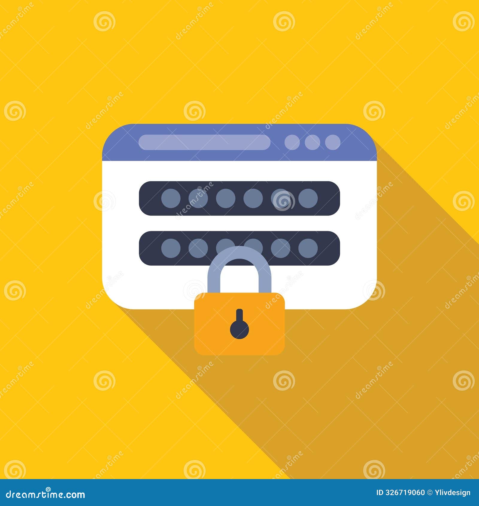 Website Login Form Being Secured with a Padlock for Privacy and ...