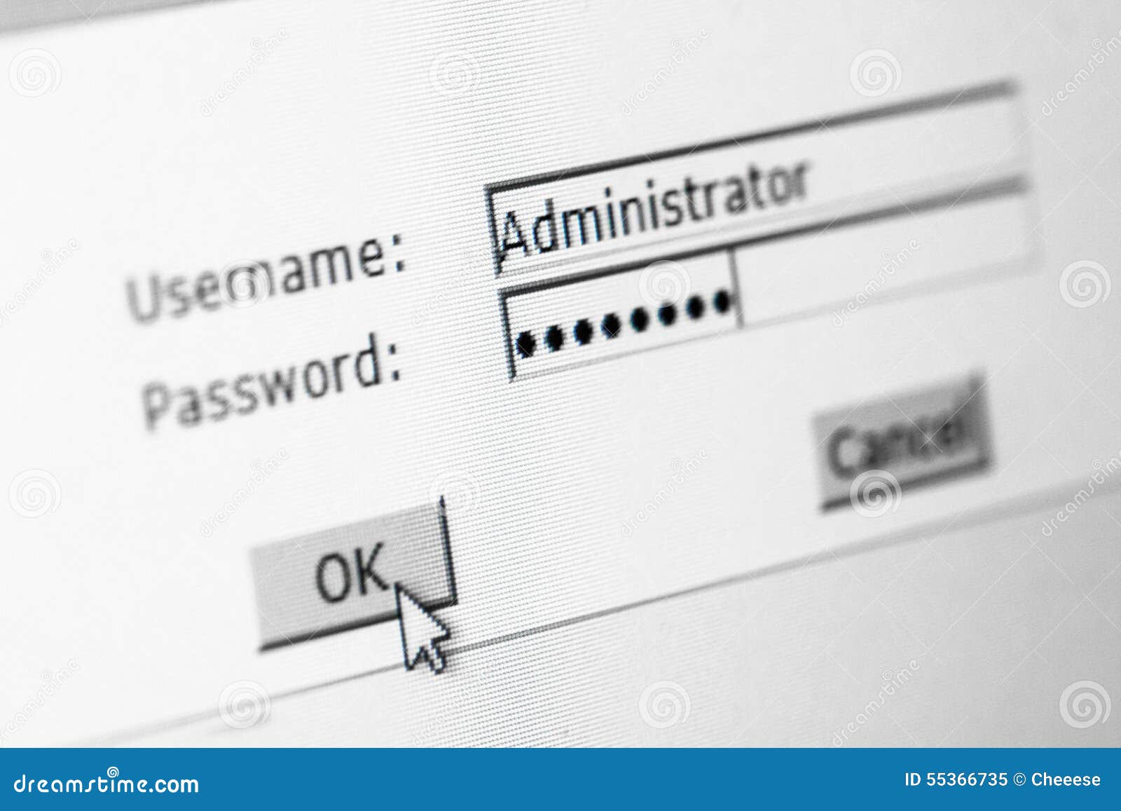 Website Login Screen stock image. Image of administrator - 55366735