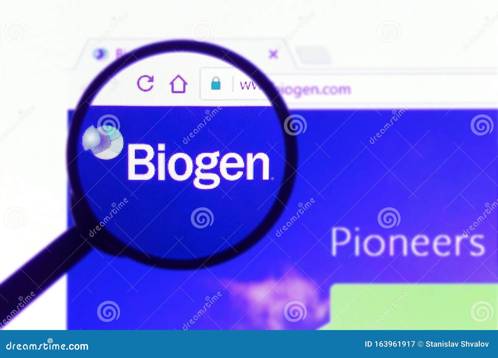 Website and Logo of Biogen. Editorial Photography - Image of homepage ...