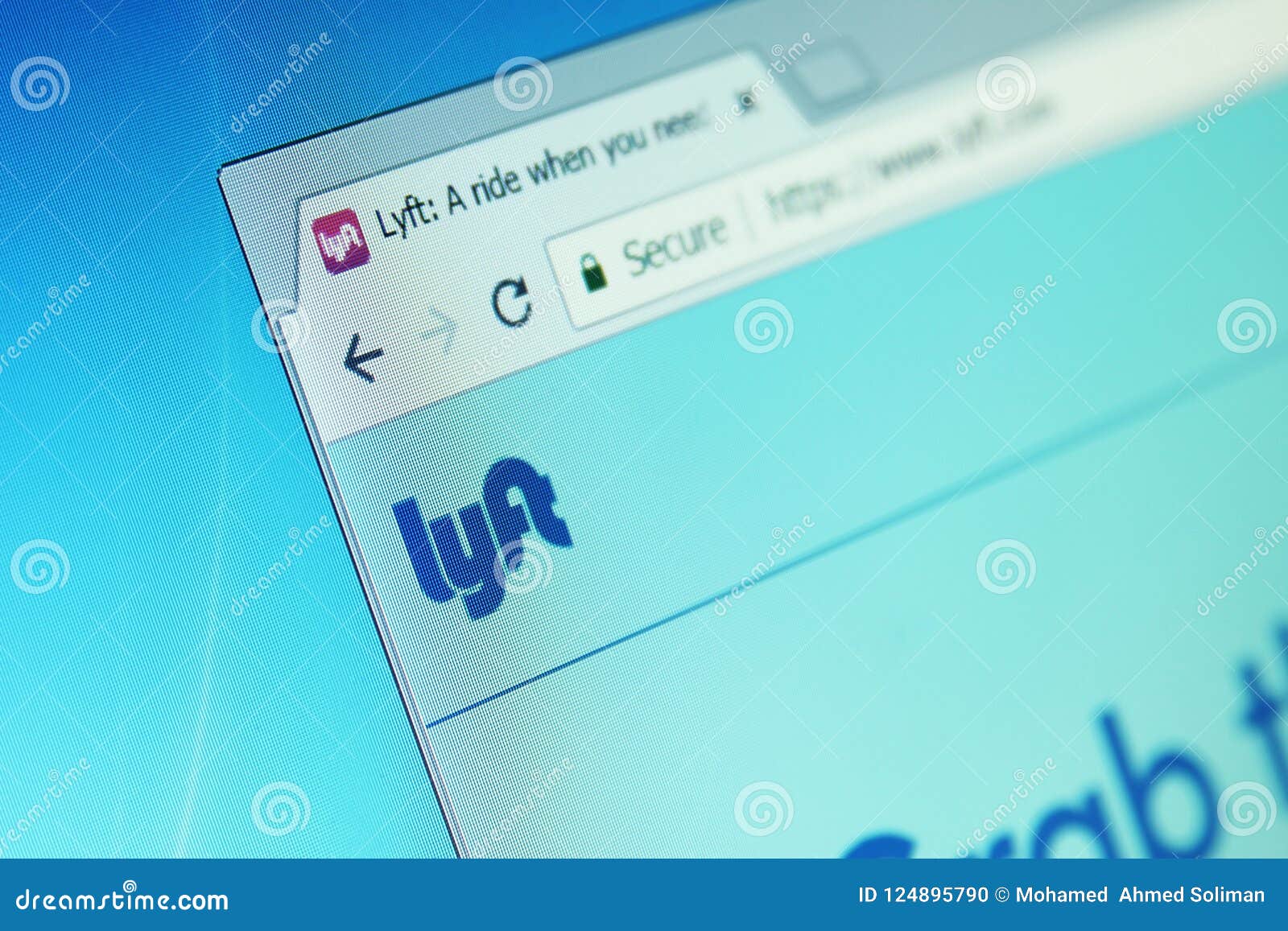 Lyft website editorial image. Image of brand, software - 124895790
