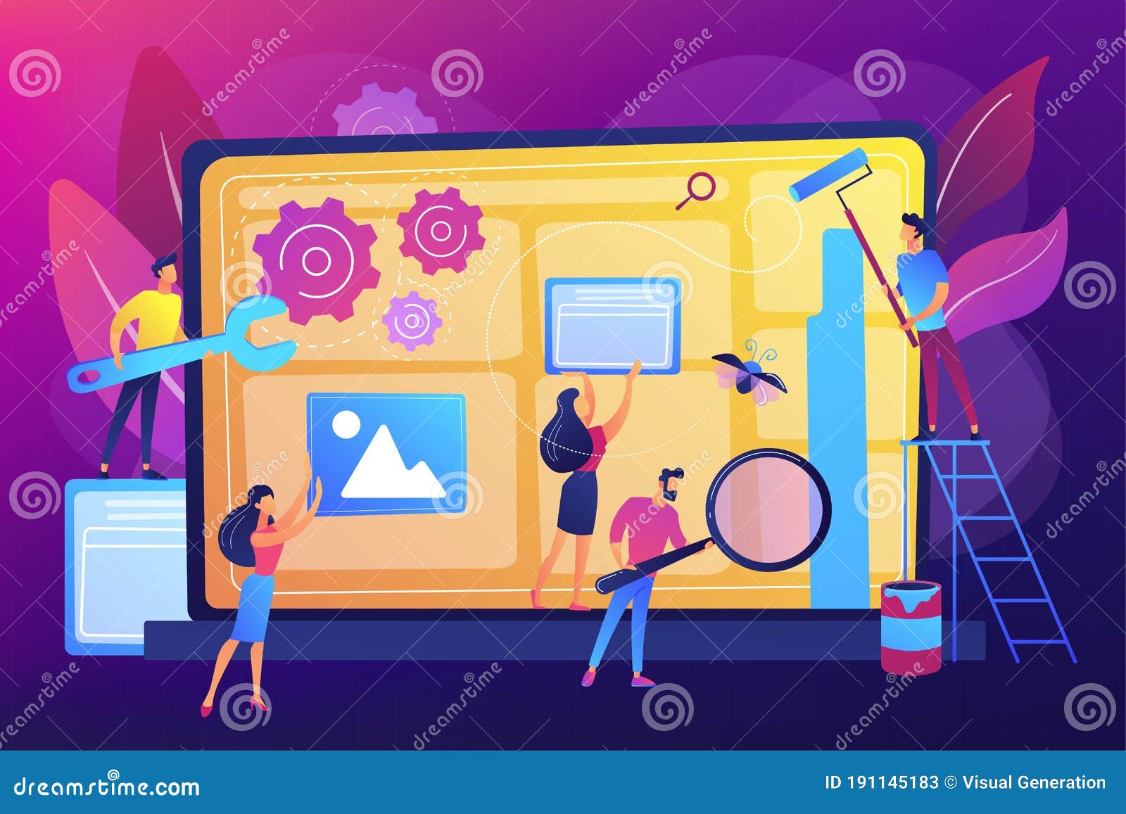 Programmers, Developers, Process Coding, Teamwork. Communication Cartoon Vector | CartoonDealer ...