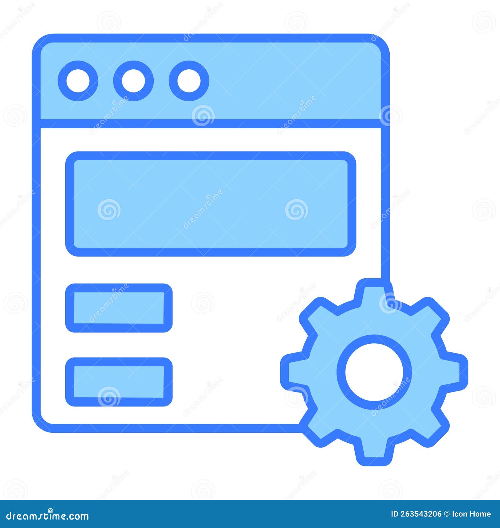 Website Management Icon Modern Illustration Stock Vector - Illustration ...