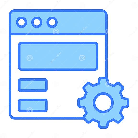 Website Management Icon Modern Illustration Stock Vector - Illustration ...