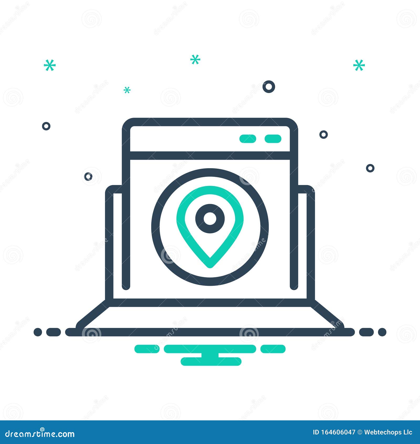 Mix Icon for Website Map, Direction and Marker Stock Vector ...