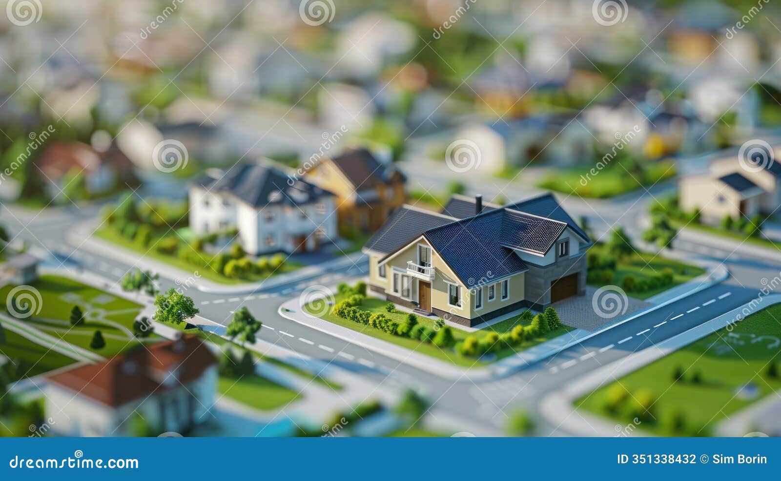 A Website with a Map View of Available Real Estate Stock Illustration ...