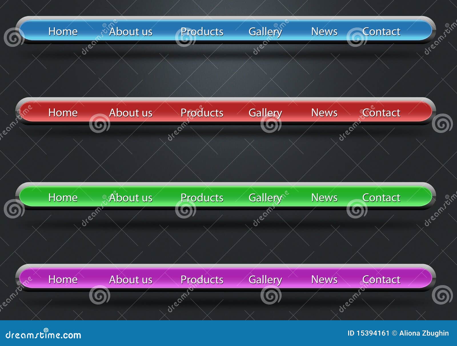 Website menu bar stock illustration. Illustration of blue - 15394161