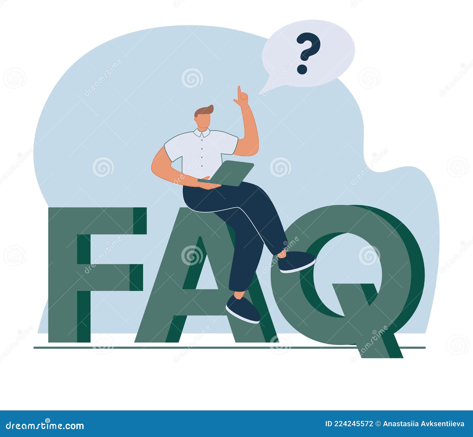 Website Menu Bar Abstract Concept Vector Illustration. Guides, FAQ and ...