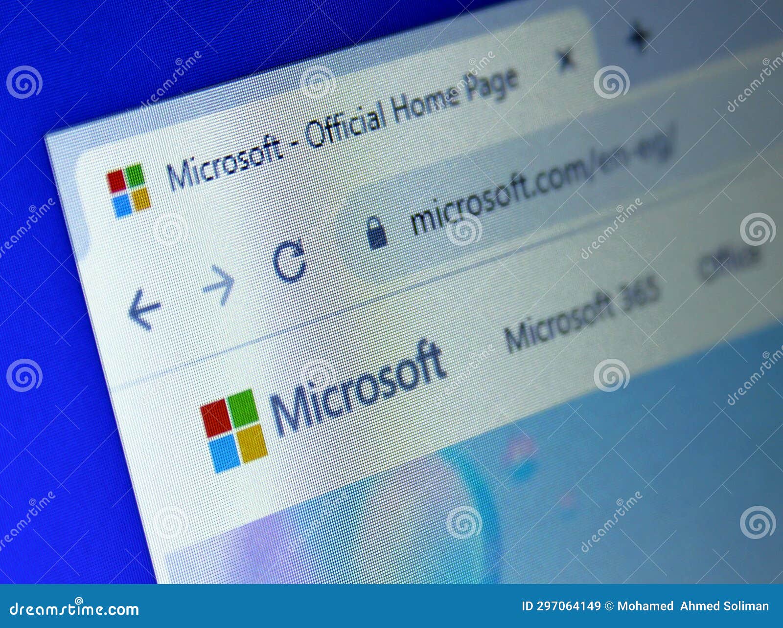 Microsoft website logo editorial stock image. Image of icons - 297064149