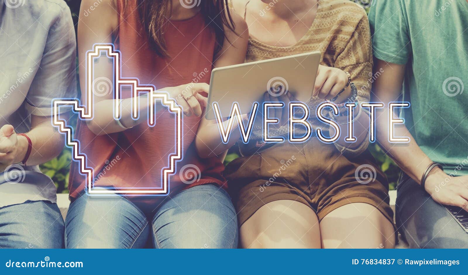 Website Mouse Cursor Click Pixel Concept Stock Image - Image of ...