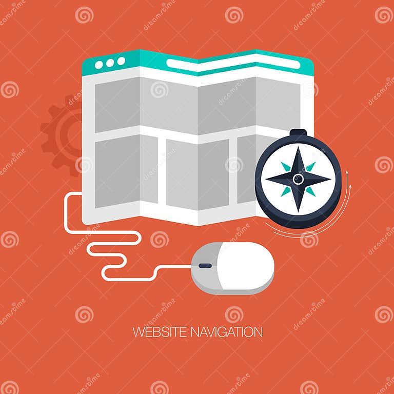 Website Navigation Background Stock Vector - Illustration of stylish ...