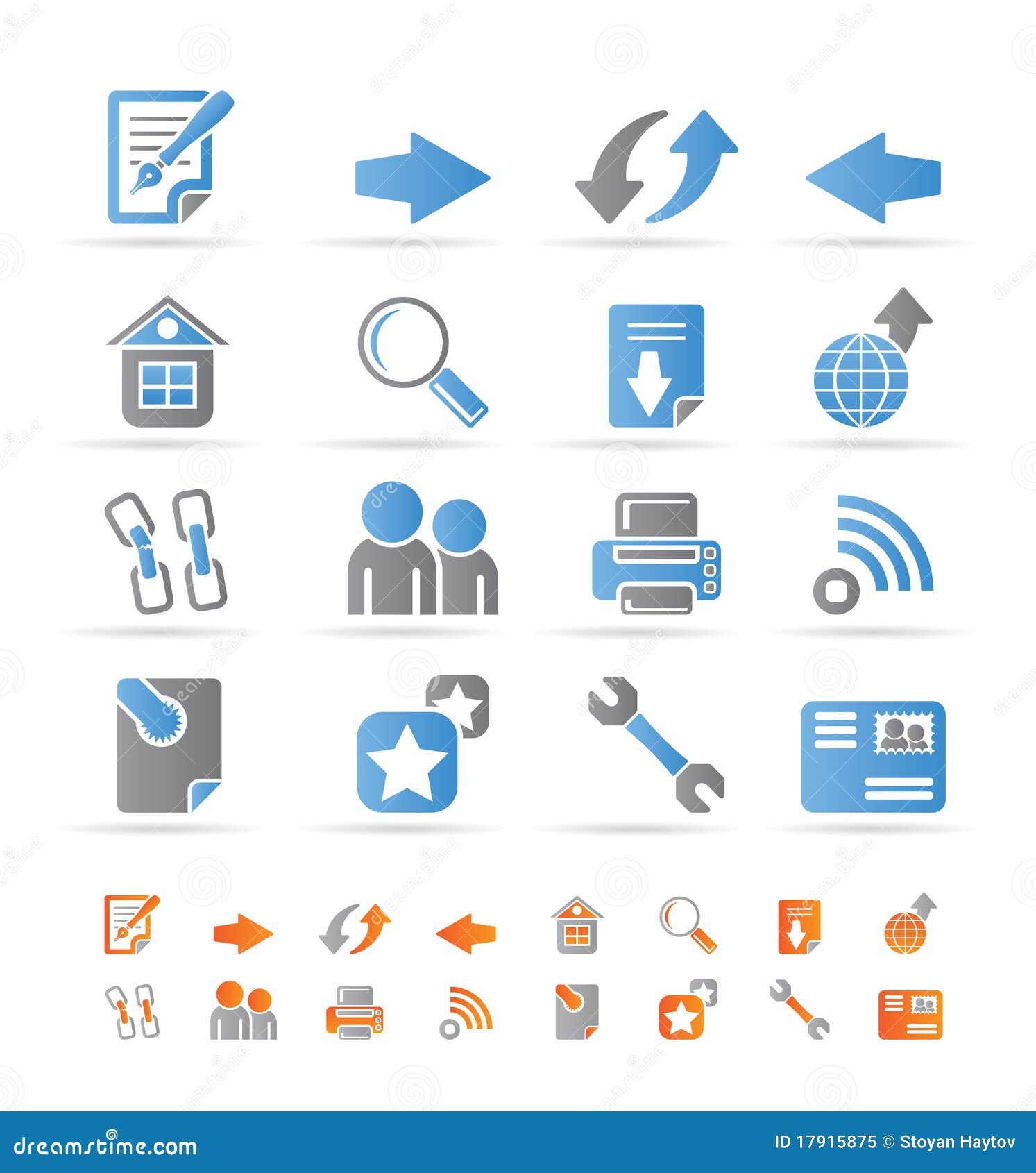 Website Navigation and Computer Icons Stock Vector - Illustration of ...