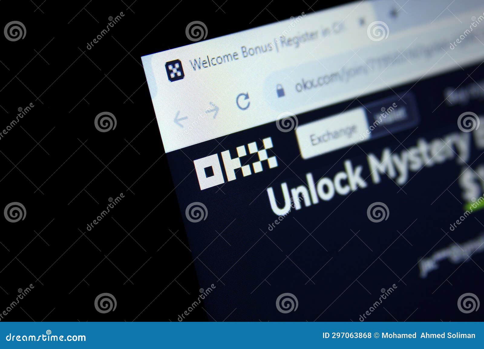 Okx Cryptocurrency Exchange Editorial Stock Photo - Image of internet ...