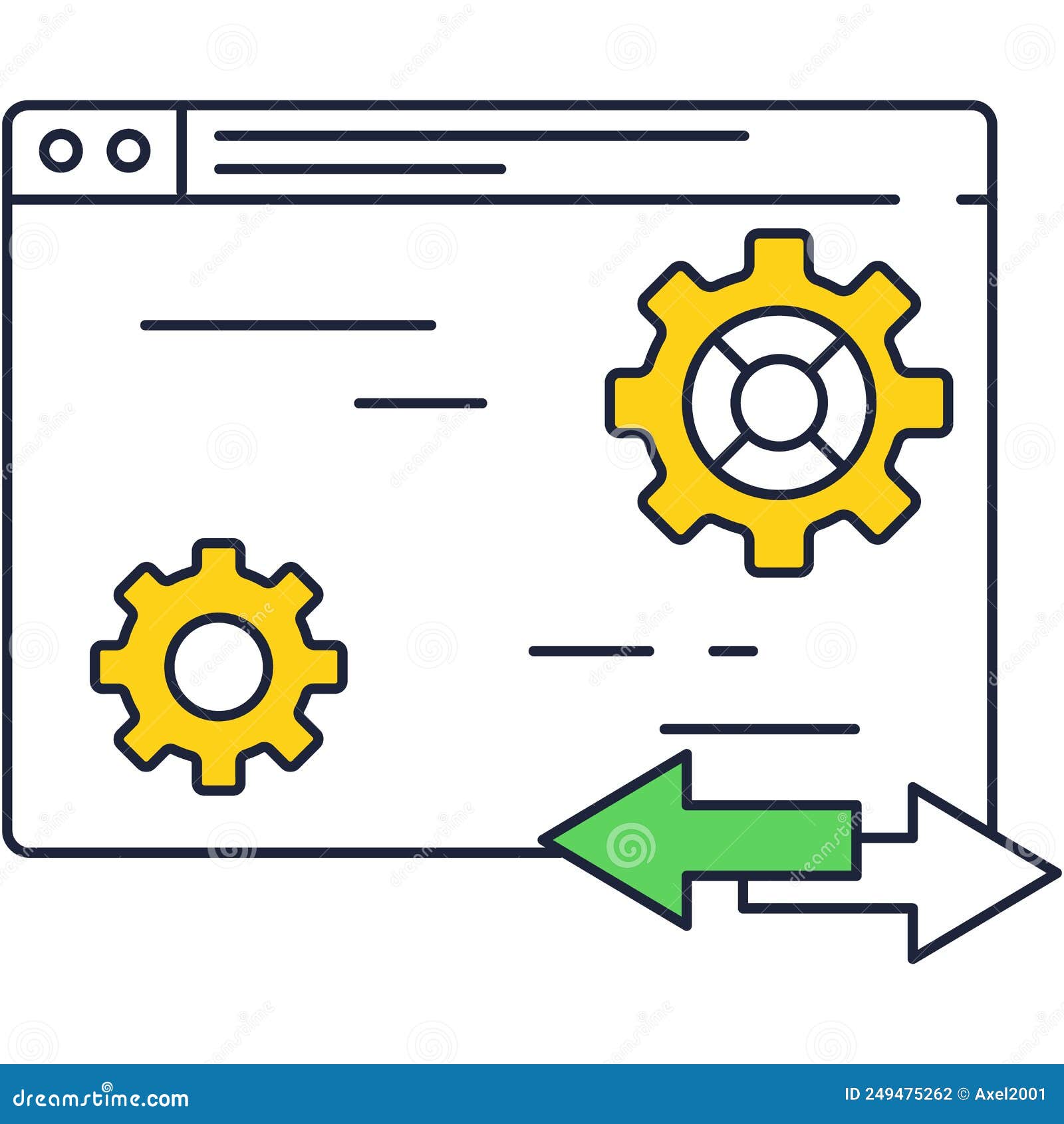Website Ontwikkelt Het Pictogram Voor Het Coderen Van Het Onderhoud ...