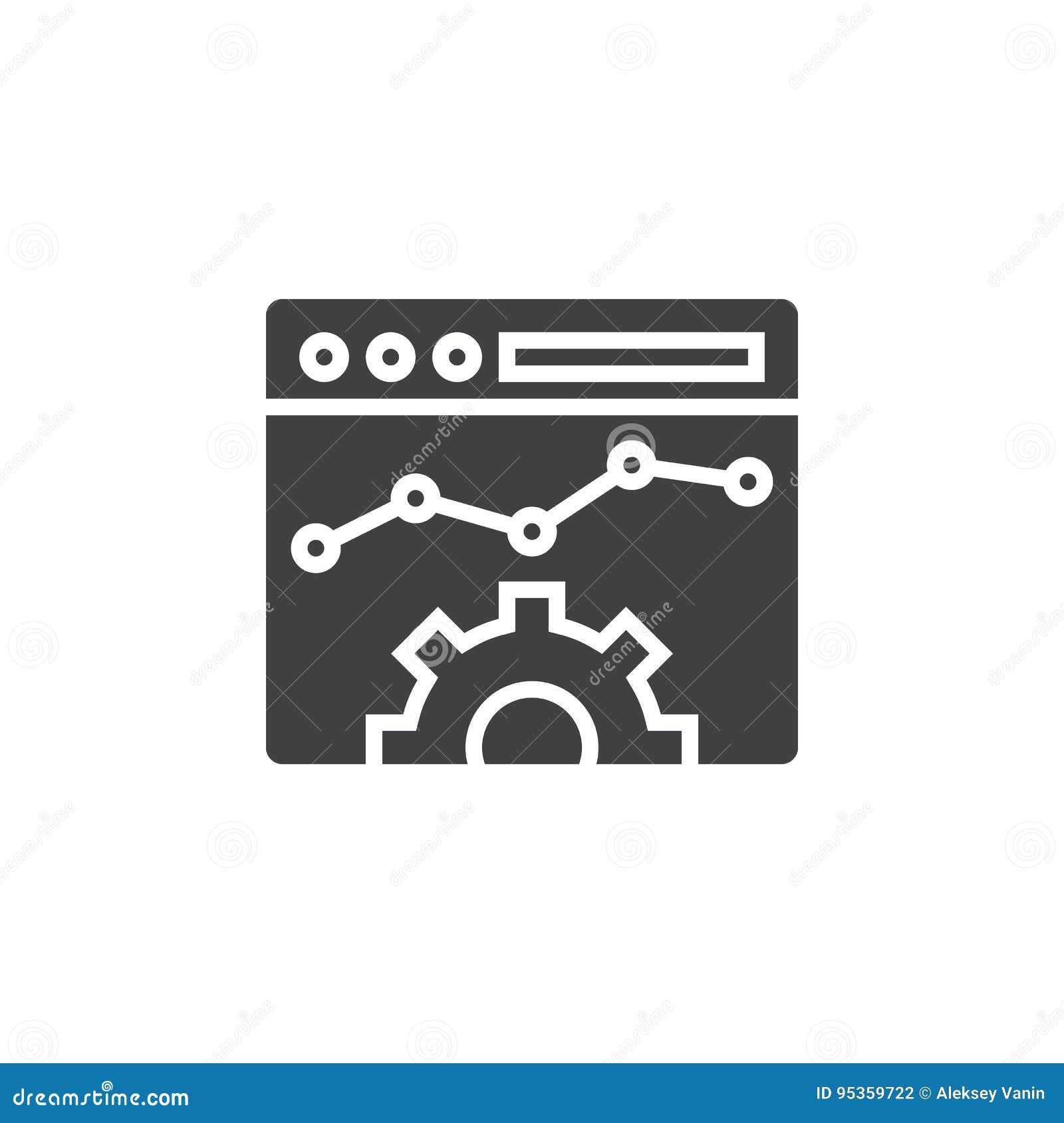 Website Optimisation Icon Vector, Filled Flat Sign, Solid Pictogram ...