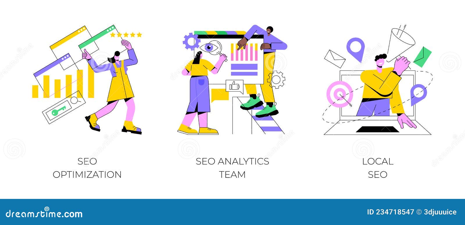 Website Optimization Abstract Concept Vector Illustrations. Stock ...