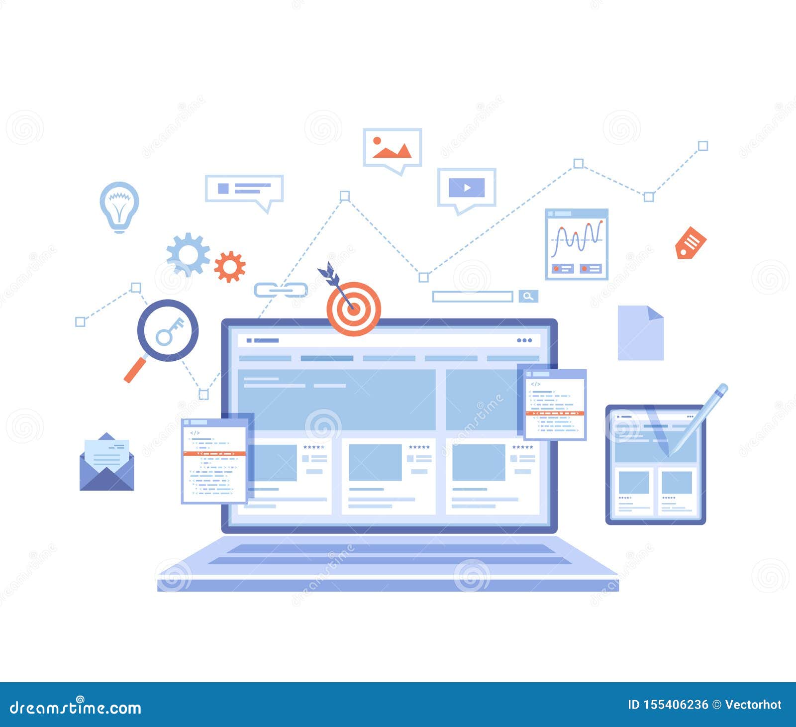 Content Links Stock Illustrations – 947 Content Links Stock ...