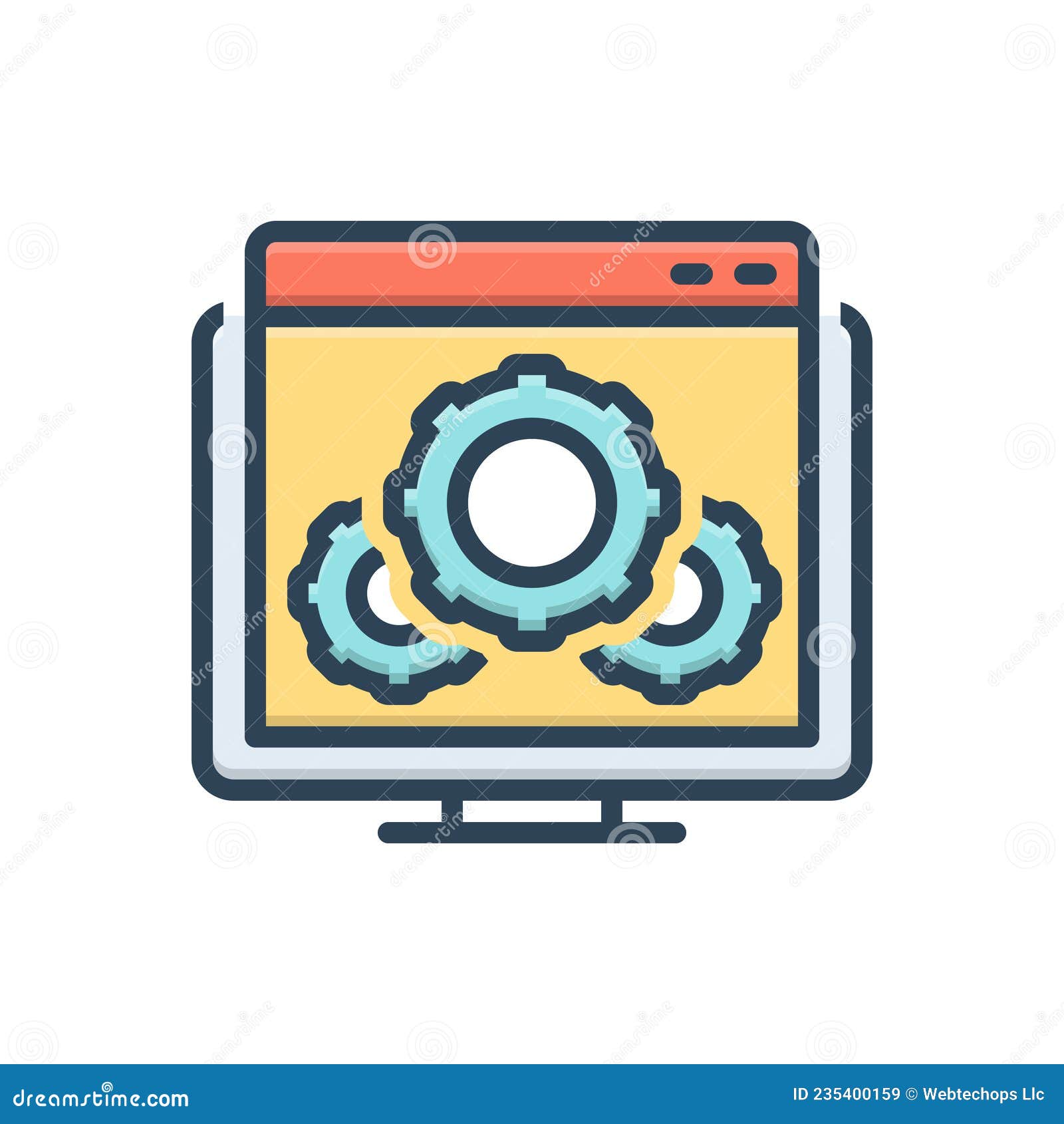 Color Illustration Icon for Website Optimization, Optimization and ...