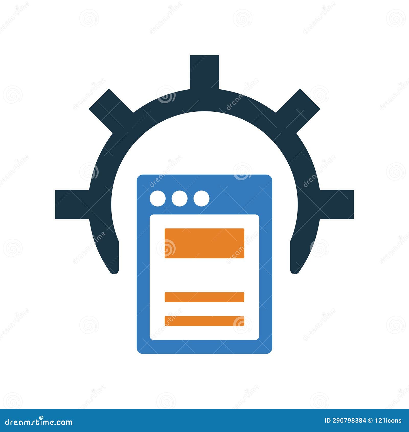 Website Optimization icon stock vector. Illustration of printed - 290798384