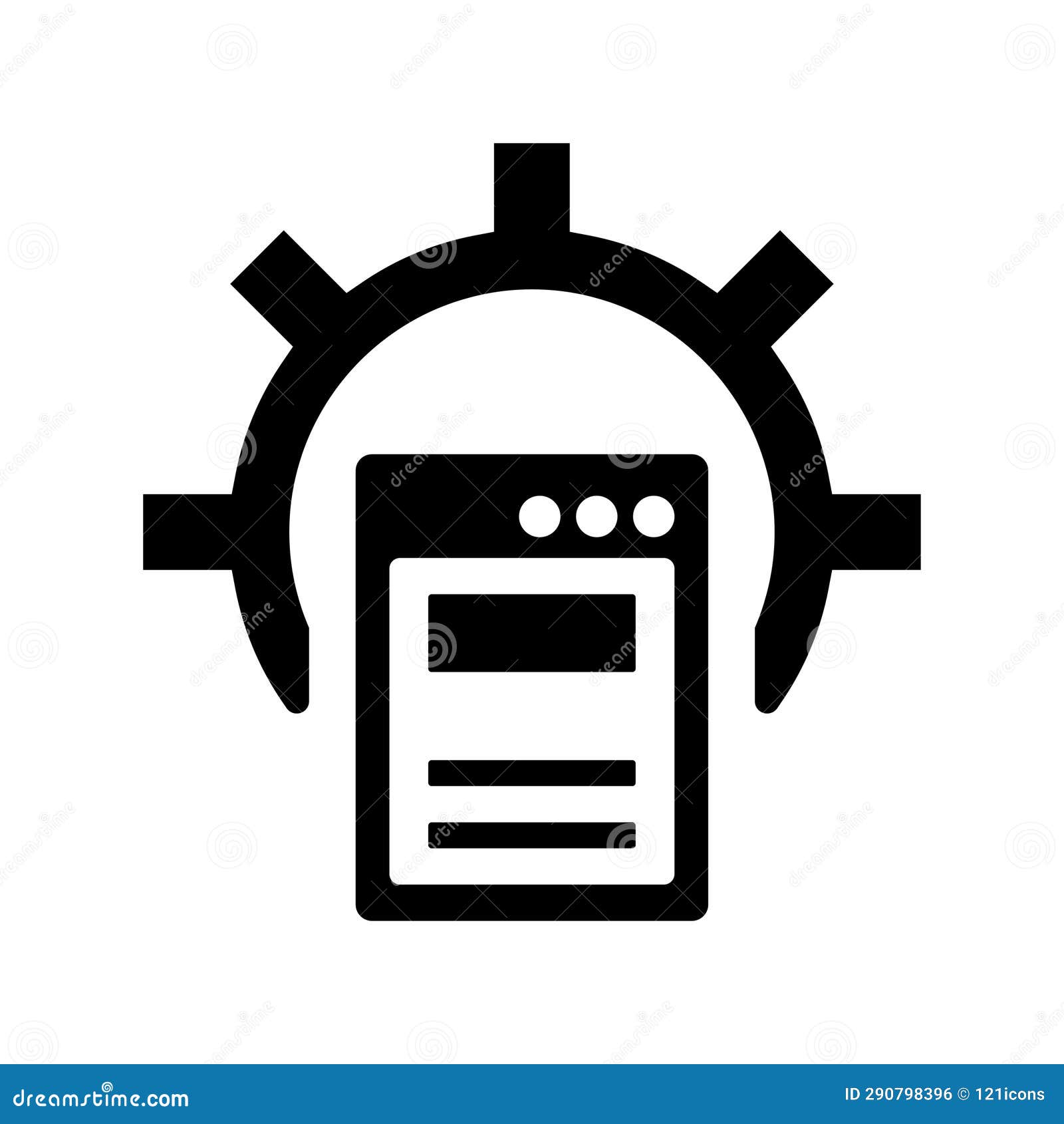 Website Optimization icon stock illustration. Illustration of setting ...