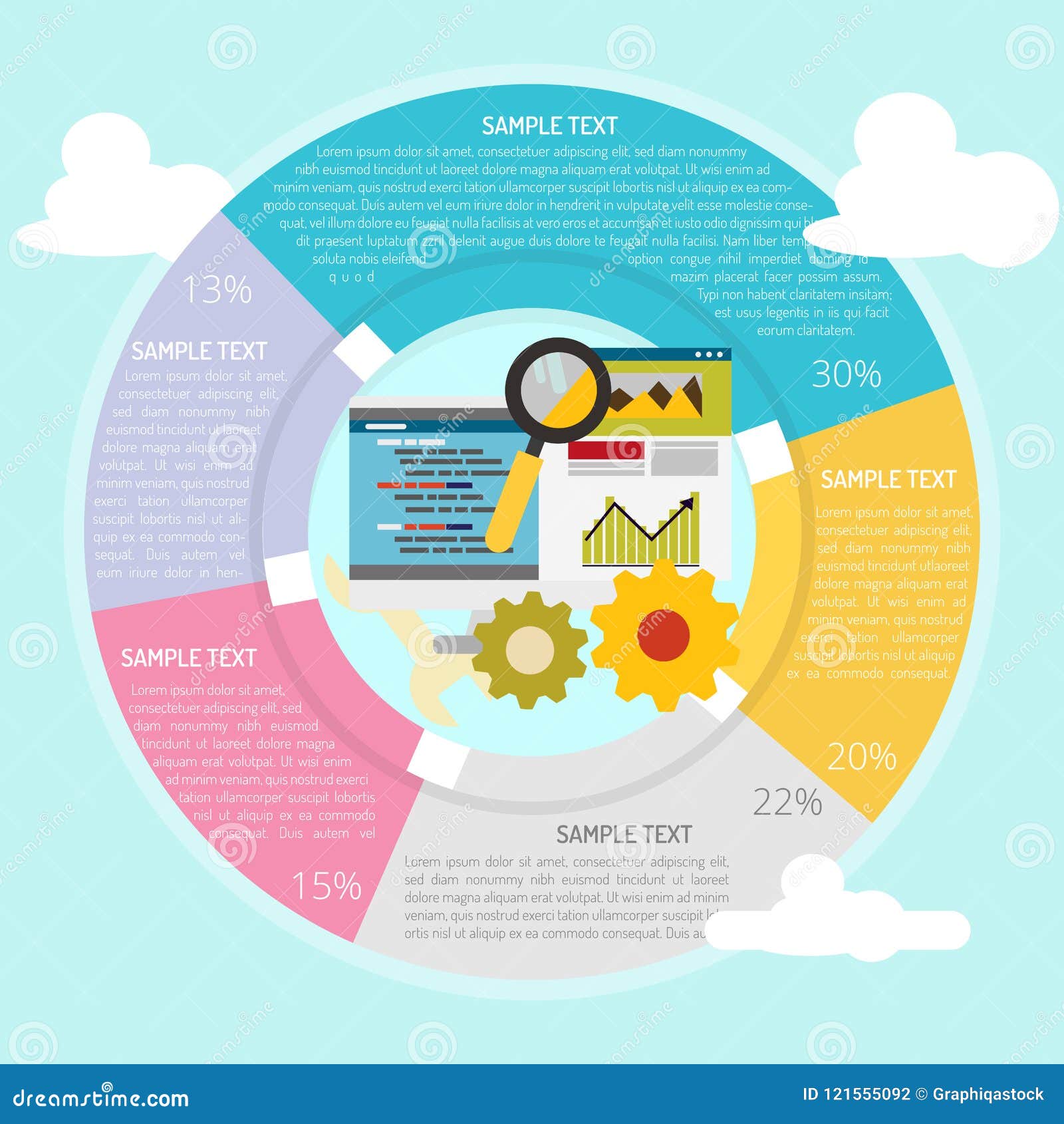 Website Optimization Infographic Stock Vector - Illustration of ...