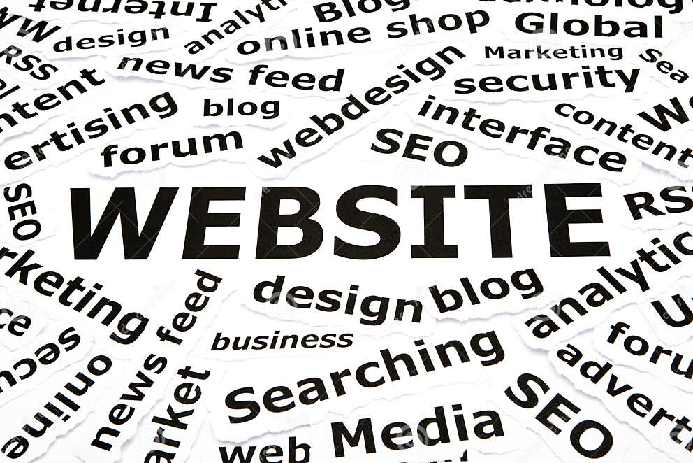 Website with Other Related Words Stock Photo - Image of network, forum ...