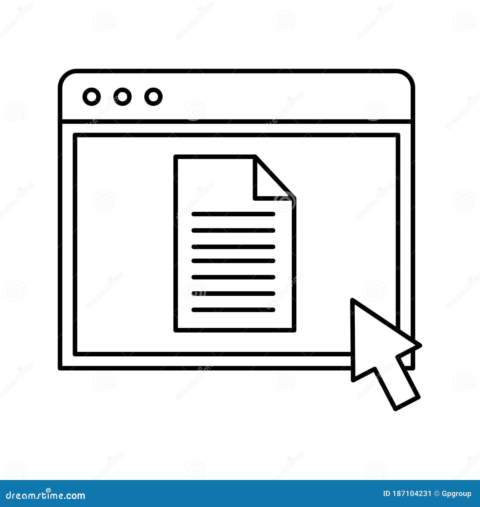 Website Page Silhouette Style Icon Vector Design Stock Vector ...