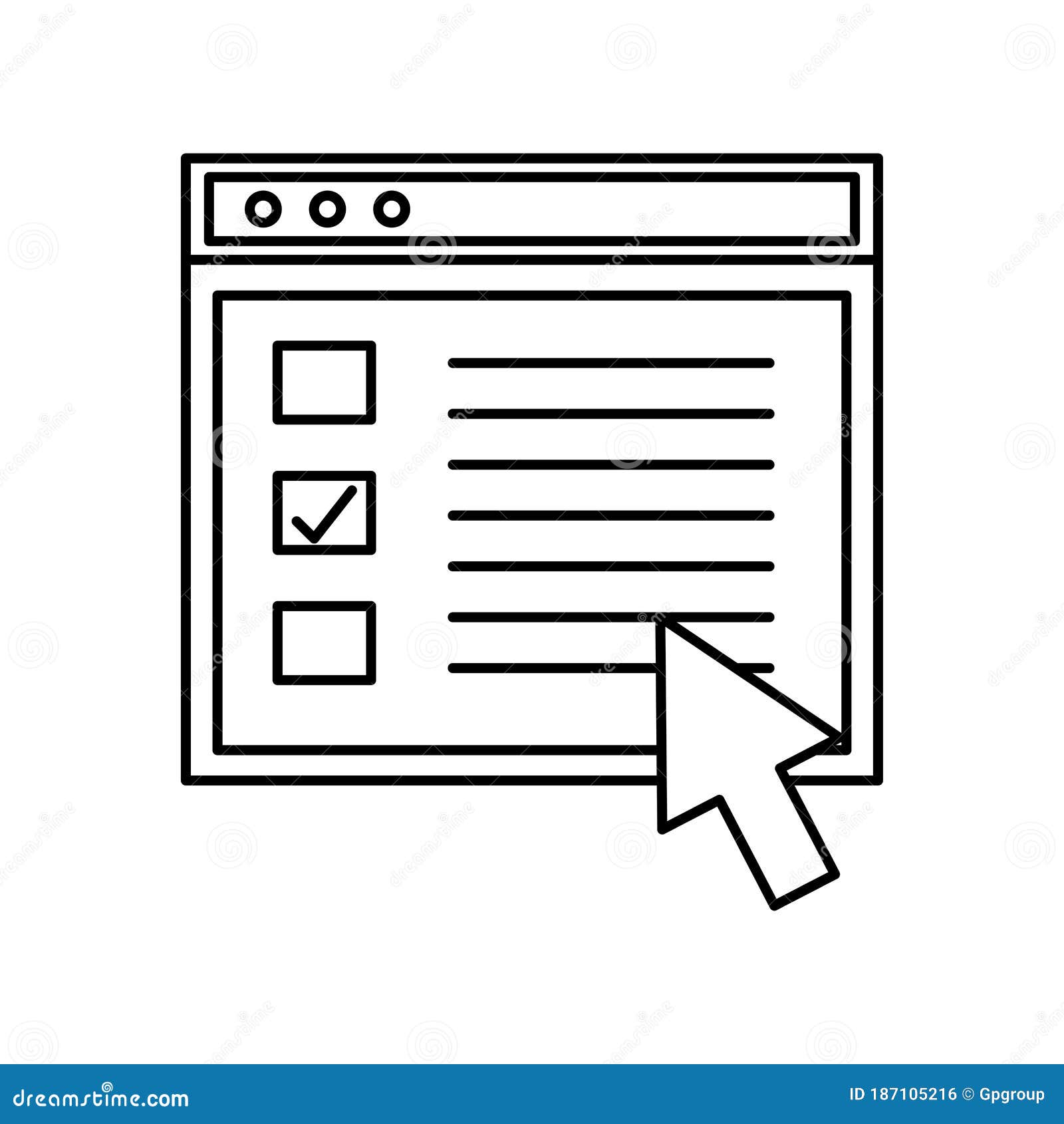 Website Page Silhouette Style Icon Vector Design Stock Vector ...