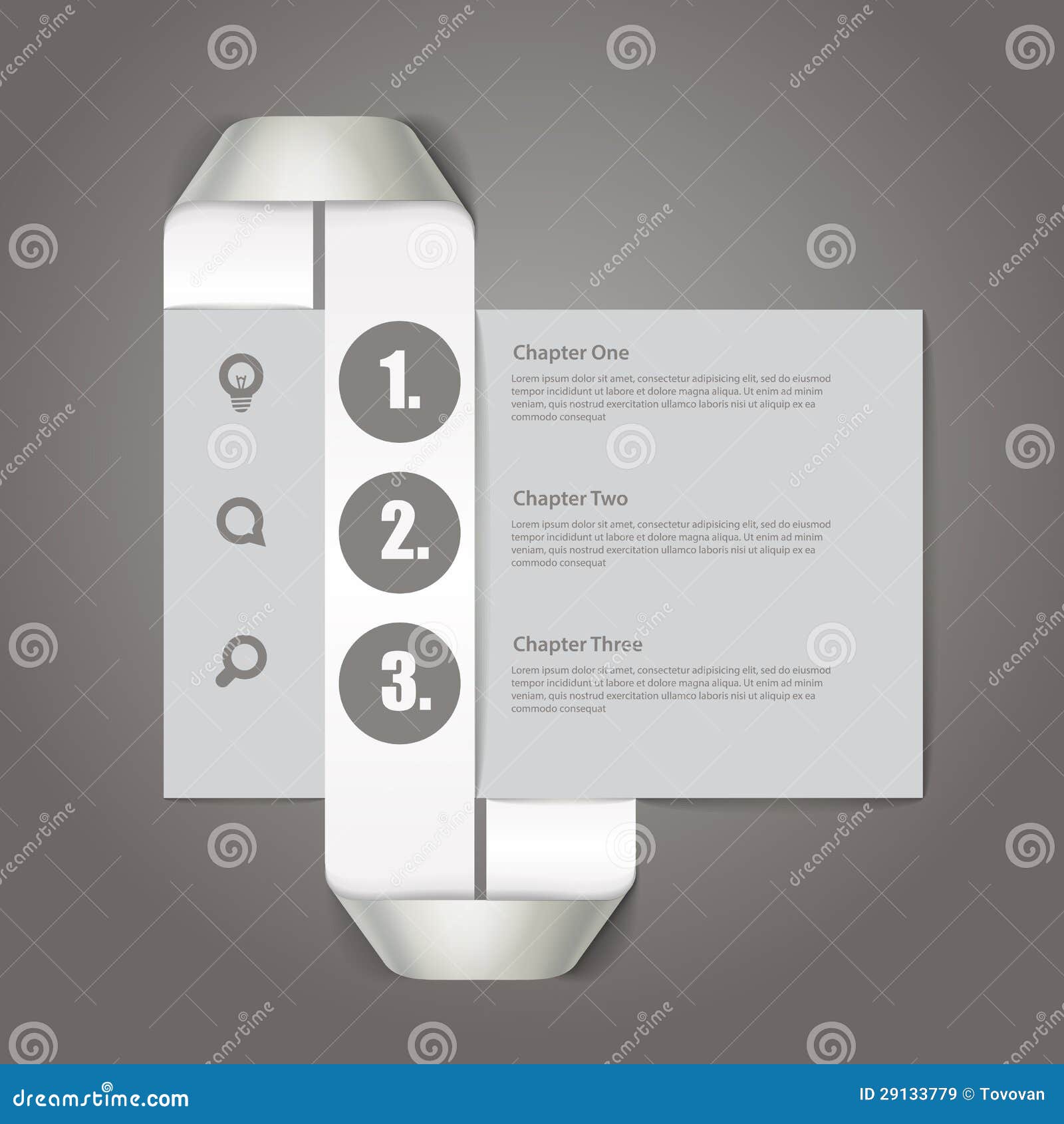 Website paper page design stock vector. Illustration of advertising ...