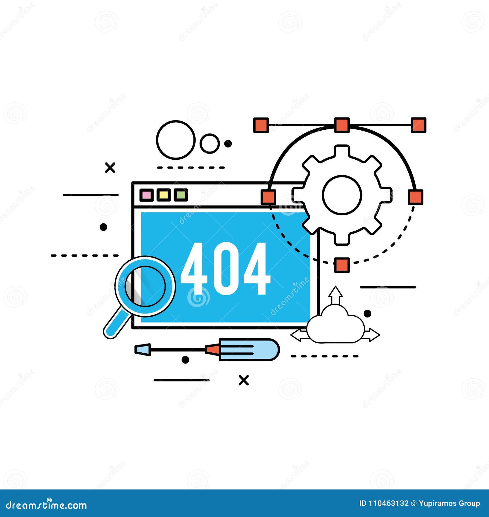 Website Process Information To Programming Technology Stock Vector ...
