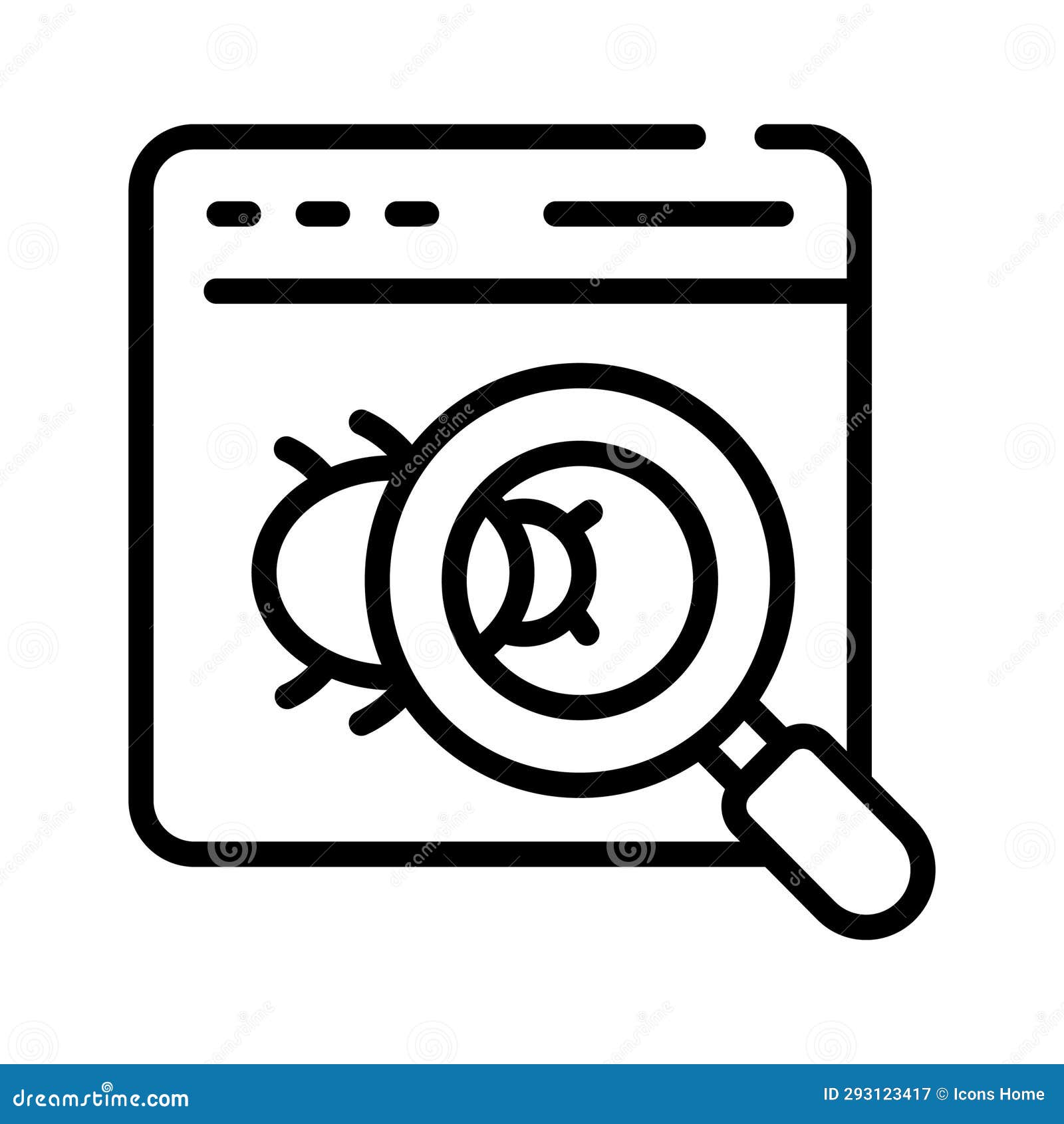Website Programming, Bug Finding. Developer with Magnifier Stock ... Website Programming, Bug Finding. Developer with Magnifier Stock ...